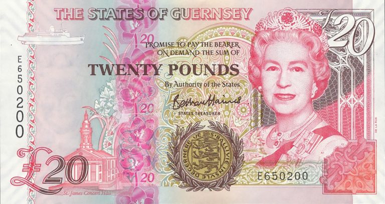 Guernsey new 20-pound note (B171a) confirmed introduced on 19.01.2023 ...
