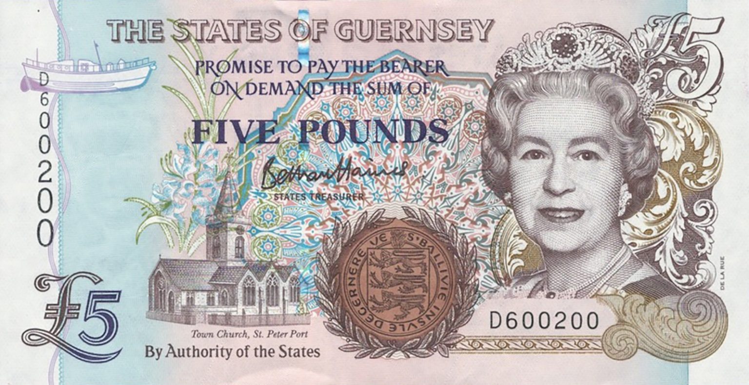 Guernsey new 5-pound note (B169a) confirmed introduced on 19.01.2023 ...
