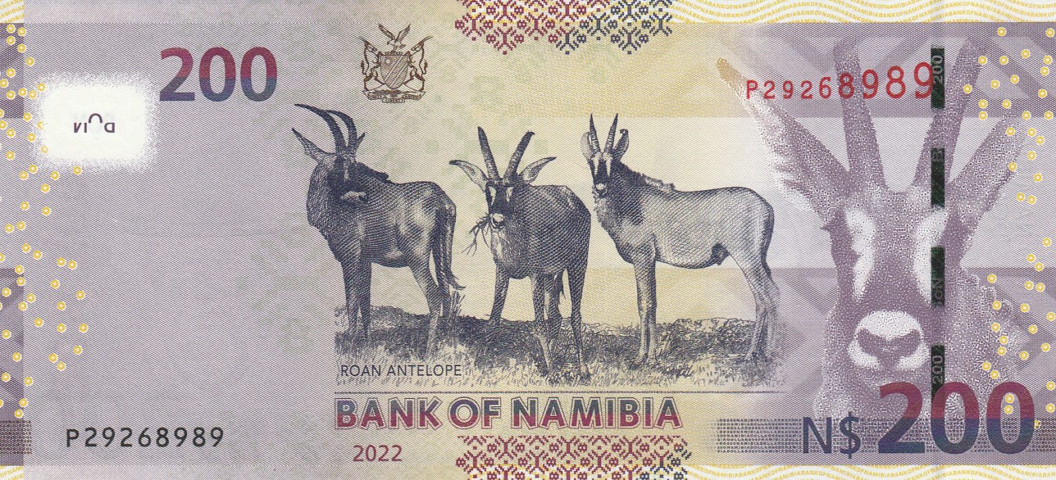 Namibia new sig/date (2022) 200-dollar note (B213d) confirmed ...