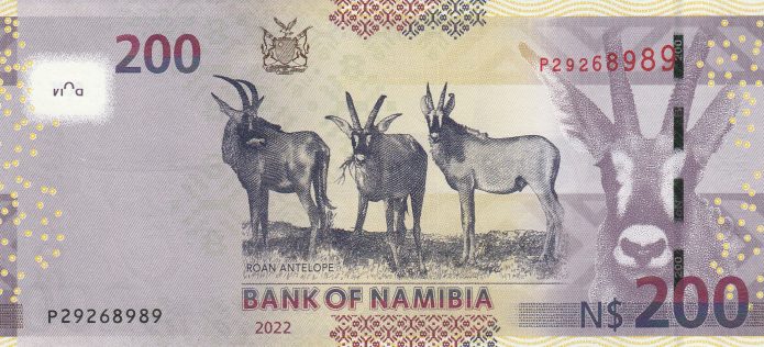 Namibia new sig/date (2022) 200-dollar note (B213d) confirmed ...