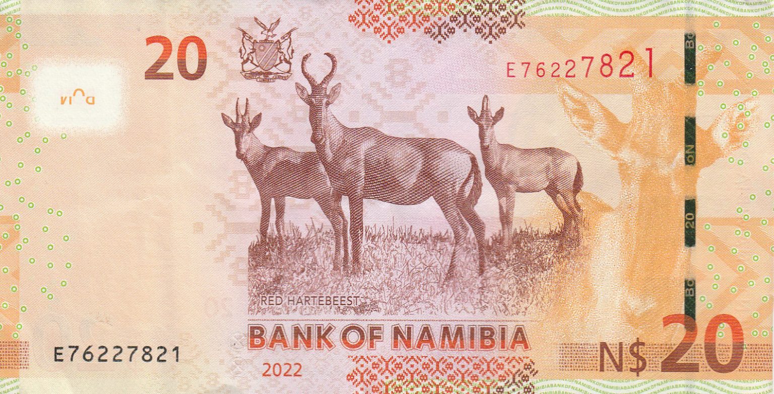 Namibia new sig/date (2022) 20-dollar note (B217c) confirmed – BanknoteNews