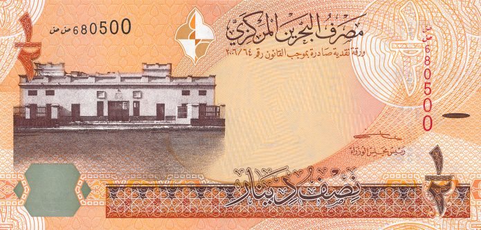 Bahrain new signature ½-dinar note (B306b) confirmed – BanknoteNews