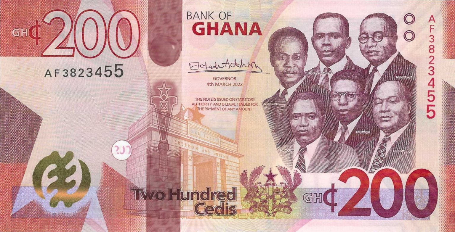 Ghana New Date 2022 03 04 200 cedi Note B161b Confirmed BanknoteNews Ghana New Date 2022 03 04 200 cedi Note B161b Confirmed BanknoteNews