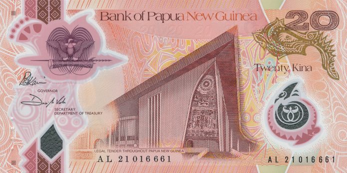Papua New Guinea new 20-kina note (B157a) confirmed – BanknoteNews