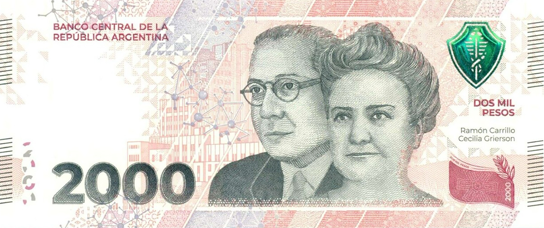 Argentina new 2,000-peso note (B427a) confirmed introduced 22.05.2023 ...