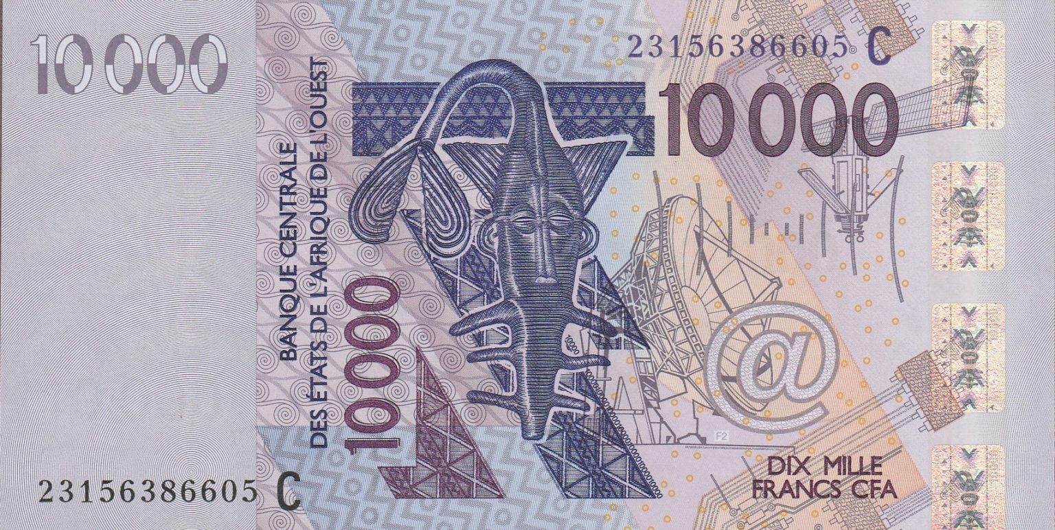 West African States (Burkina Faso) new sig/date (2023) 10,000-franc ...
