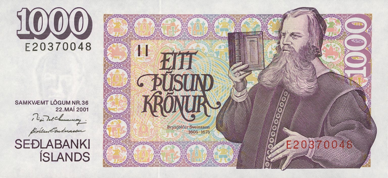 Iceland new signature 1,000-króna notes (B811n, B811p) confirmed ...