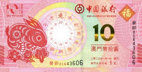 Macau (BOC) new 10-pataca note (B230a) confirmed – BanknoteNews