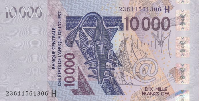 West African States (Niger) new sig/date (2023) 10,000-franc note ...