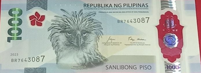 Philippines new date (2023) 1,000-peso note (B1102c) confirmed ...