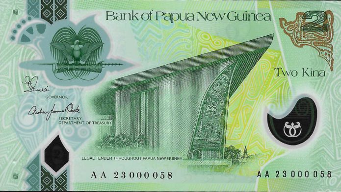 Papua New Guinea new sig/date (2023) 2-kina note (B154c) confirmed ...