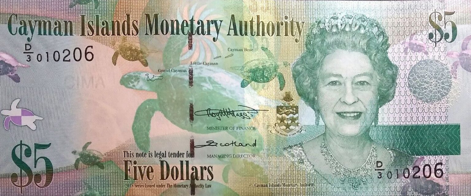 Cayman Islands new sig/date (2018) 5-dollar note (B219c) confirmed ...