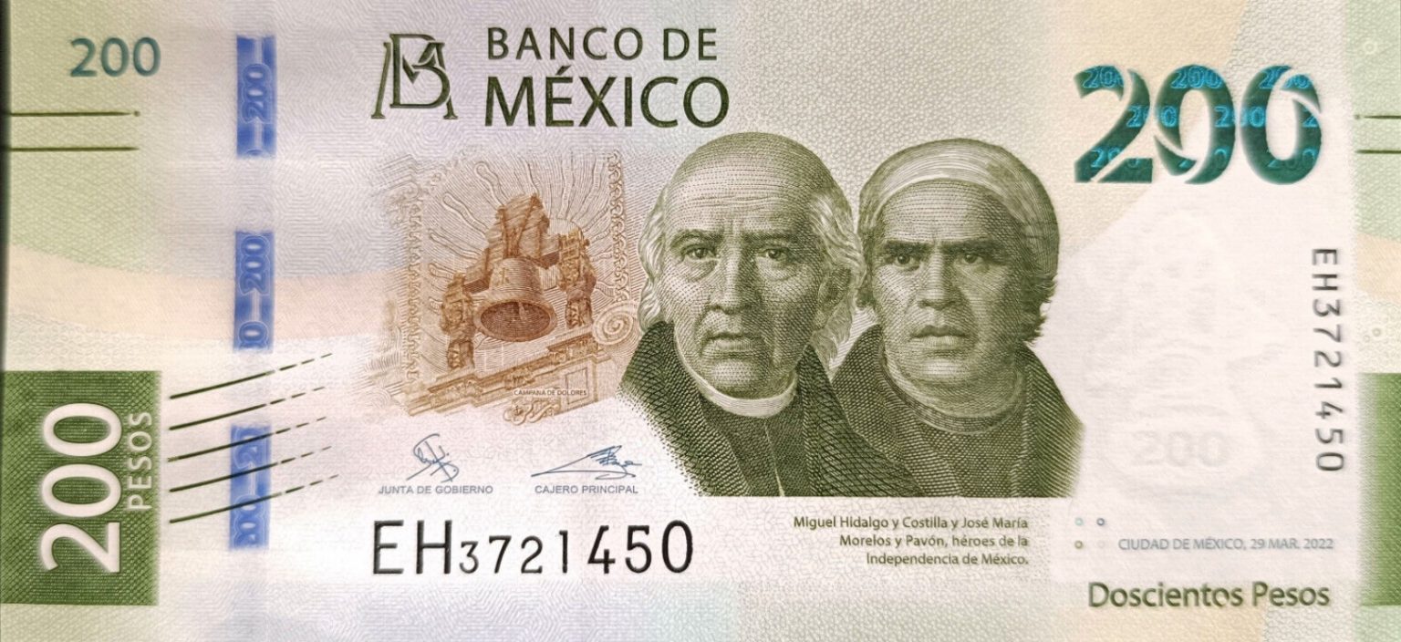 Mexico new date (29.03.2022) 200-peso note (B716g) confirmed – BanknoteNews