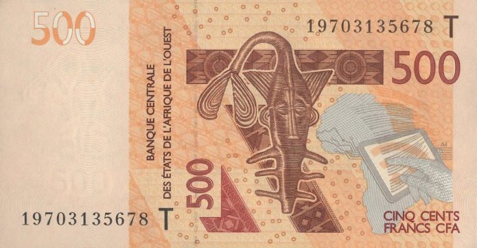 West African States (Togo) new sig/date (2019) 500-franc note (B120Th ...