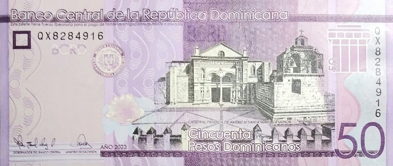 Dominican Republic new date (2023) 50-peso dominicano note (B727f ...