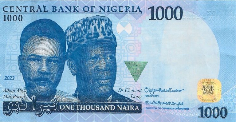 Nigeria new signature 1,000-naira note (B246c) confirmed – BanknoteNews