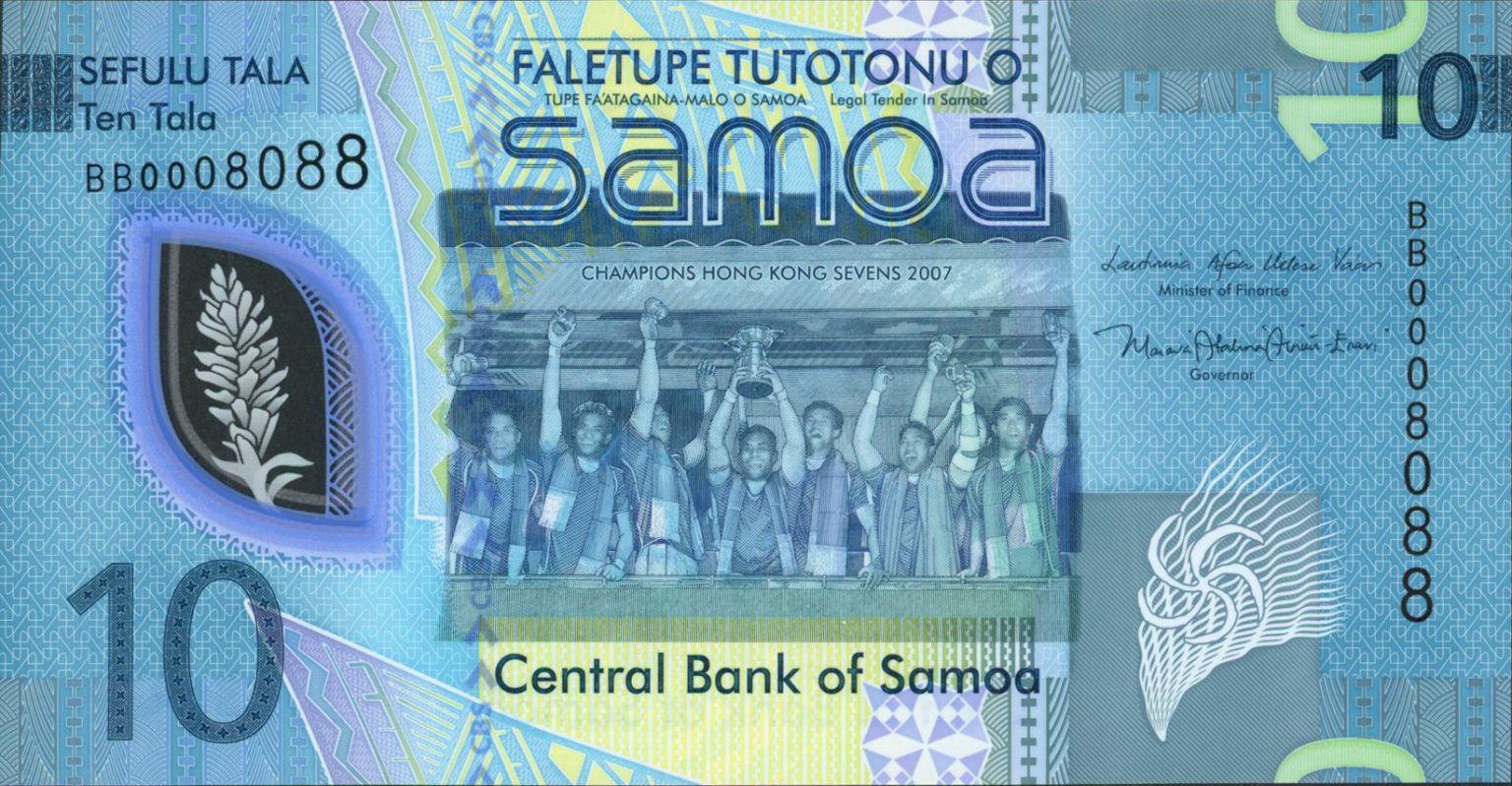 Samoa new 10-tala polymer note (B124a) confirmed – BanknoteNews