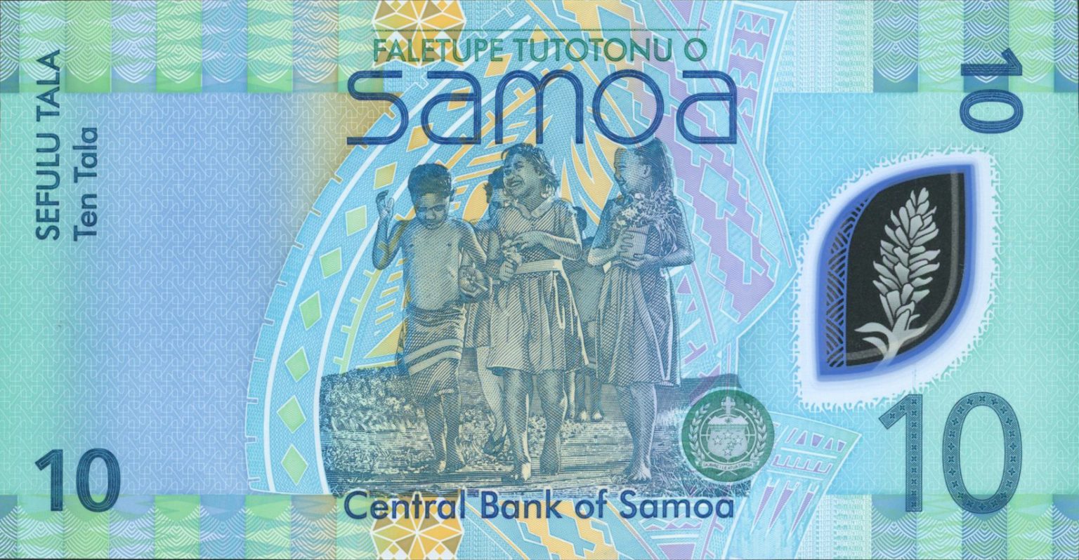 Samoa new 10-tala polymer note (B124a) confirmed – BanknoteNews