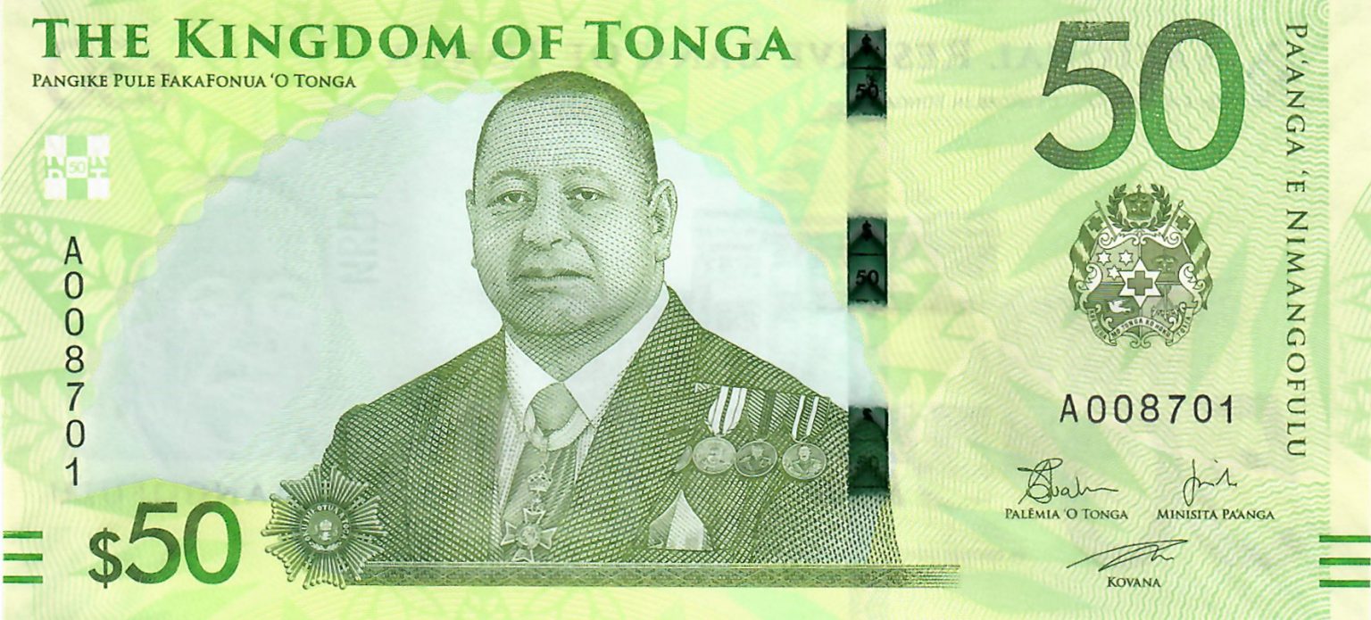 Tonga new 50-pa’anga note (B229a) confirmed introduced 04.12.2023 ...