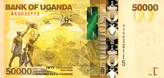 Uganda 50,000-shilling note (B159a) wins IBNS Bank Note of the Year ...
