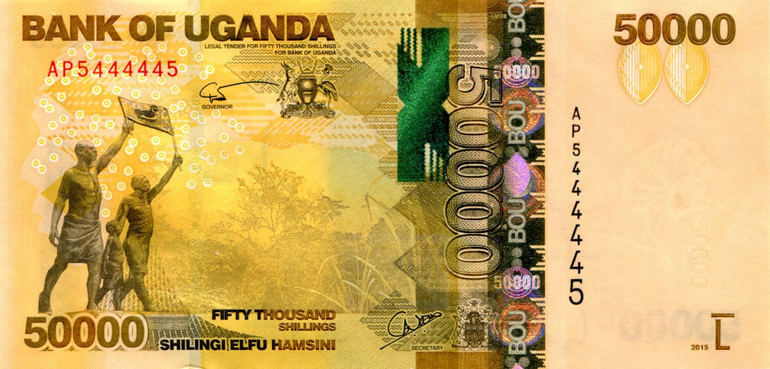 Uganda new date (2015) 50,000-shilling note (B159c) confirmed – BanknoteNews