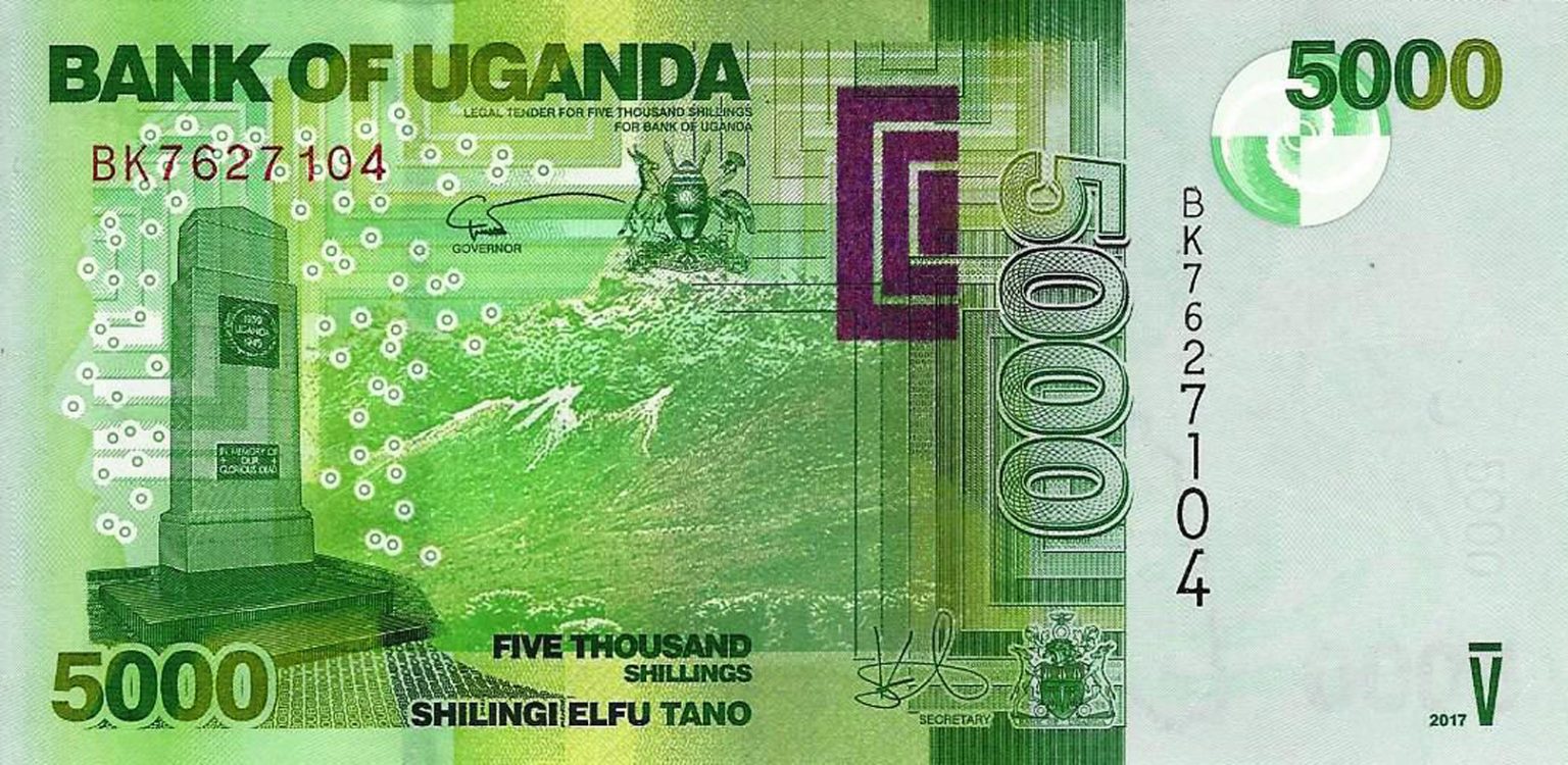 Uganda new sig/date (2017) 5,000-shilling note (B156e) confirmed – BanknoteNews