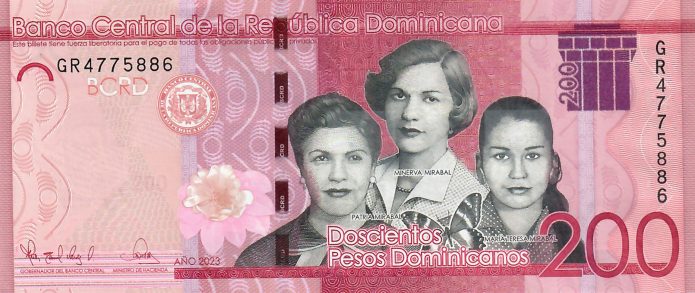 Dominican Republic new date (2023) 200-peso dominicano note (B729e ...