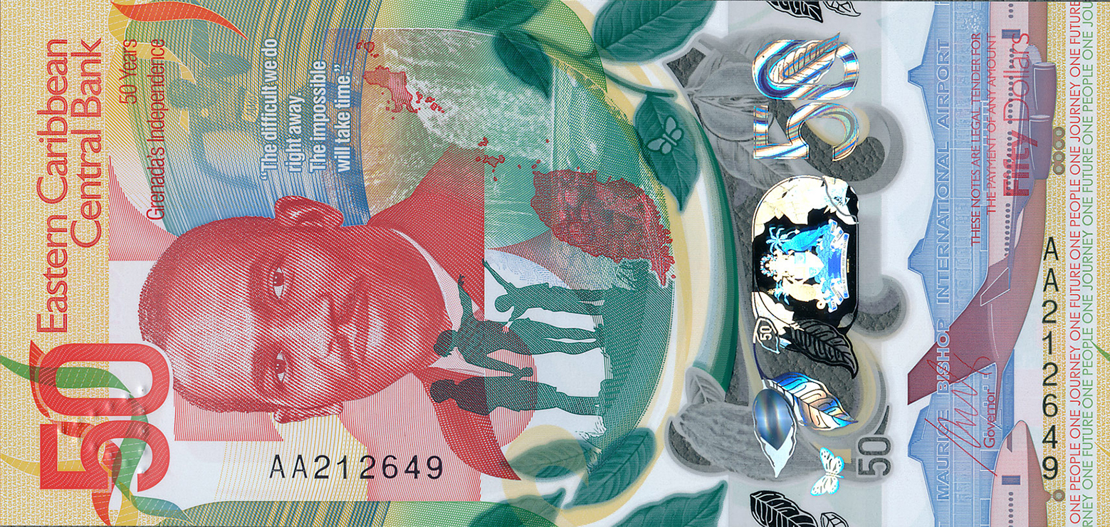 East Caribbean States New 50 dollar Commemorative Note B246a East Caribbean States New 50 dollar Commemorative Note B246a