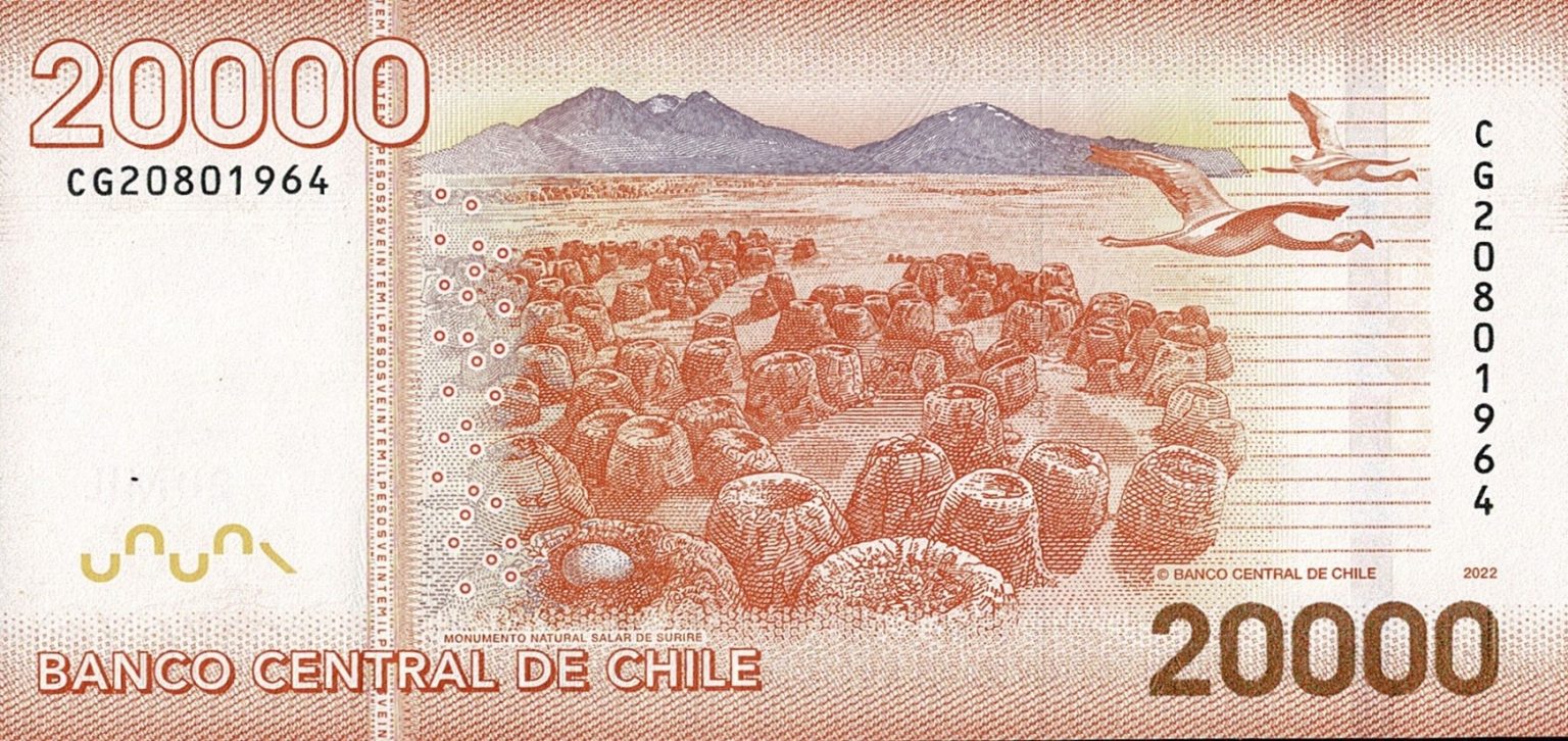 Chile new sig/date (2022) 20,000-peso note (B300l) confirmed – BanknoteNews