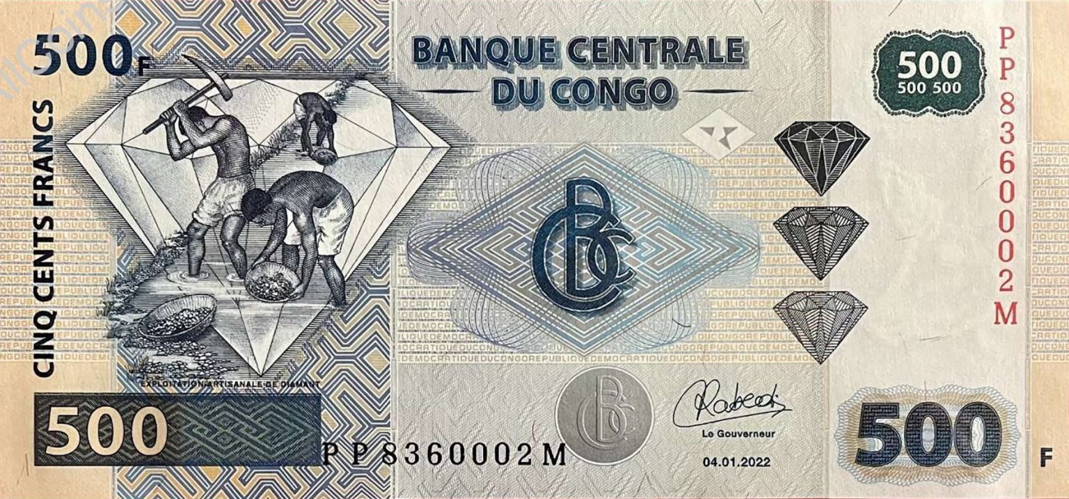 Congo Democratic Republic new imprint 500-franc note (B317j) confirmed ...