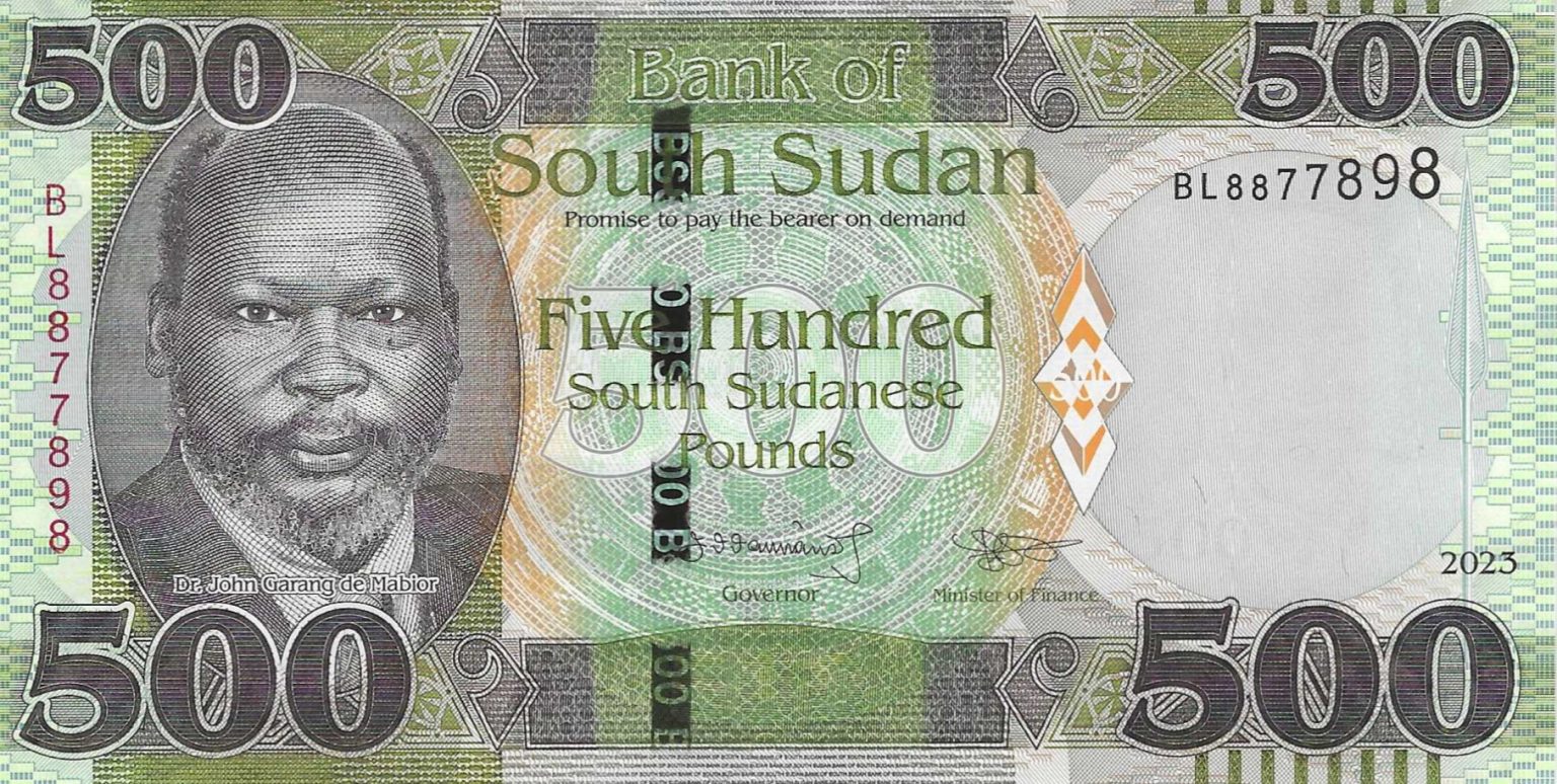 South Sudan new sig/date (2023) 500-pound note (B116d) confirmed ...