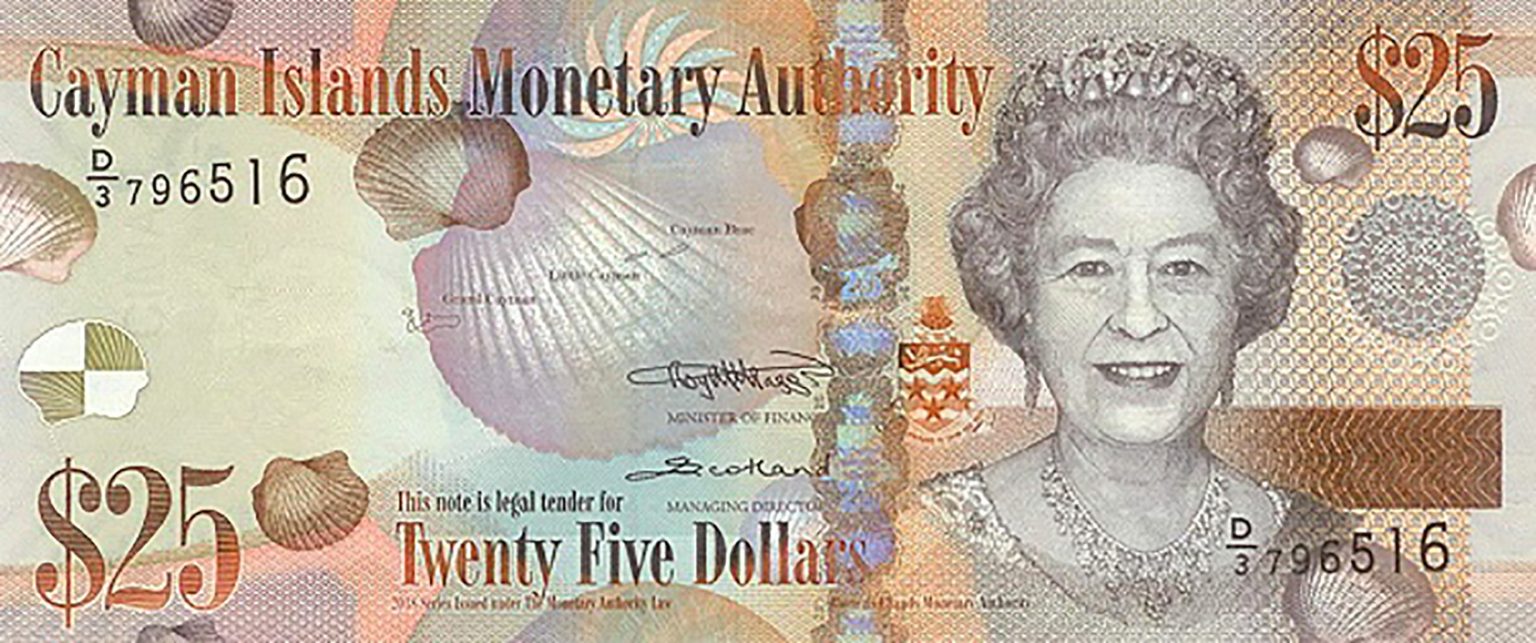 Cayman Islands new sig/date (2018) 25-dollar note (B221c) confirmed ...