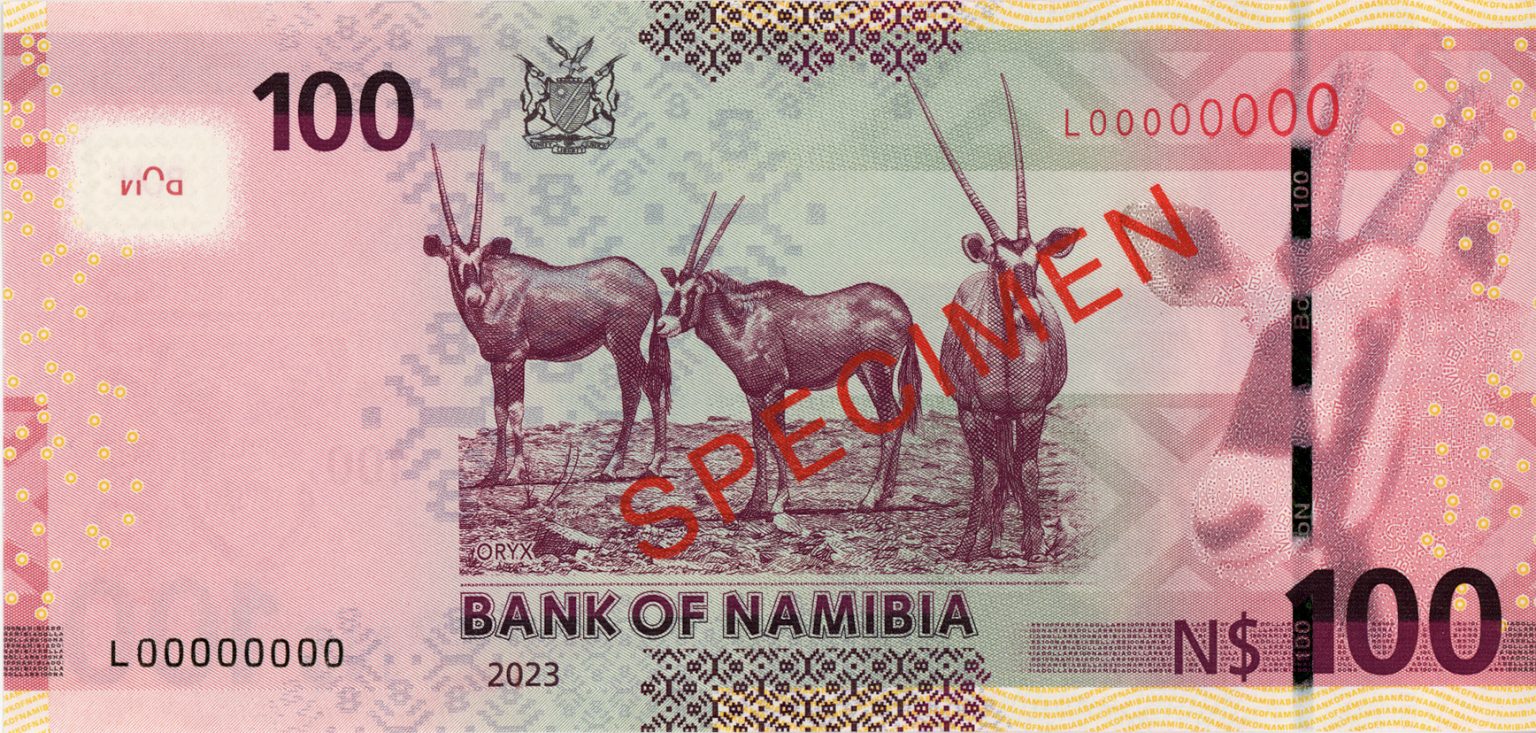 Namibia new sig/date (2023) 100-dollar note (B212c) confirmed ...