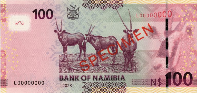 Namibia new sig/date (2023) 100-dollar note (B212c) confirmed ...
