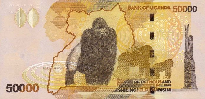 Uganda new date (2024) 50,000-shilling note (B159g) confirmed ...