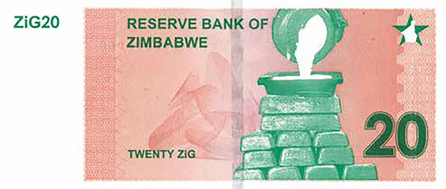 Zimbabwe new 20-zig note (B202) reported for introduction 30.04.2024 ...