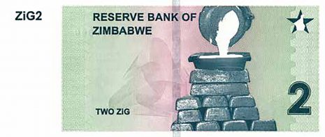 Zimbabwe new 2-zig note (B199) reported for introduction 30.04.2024 ...