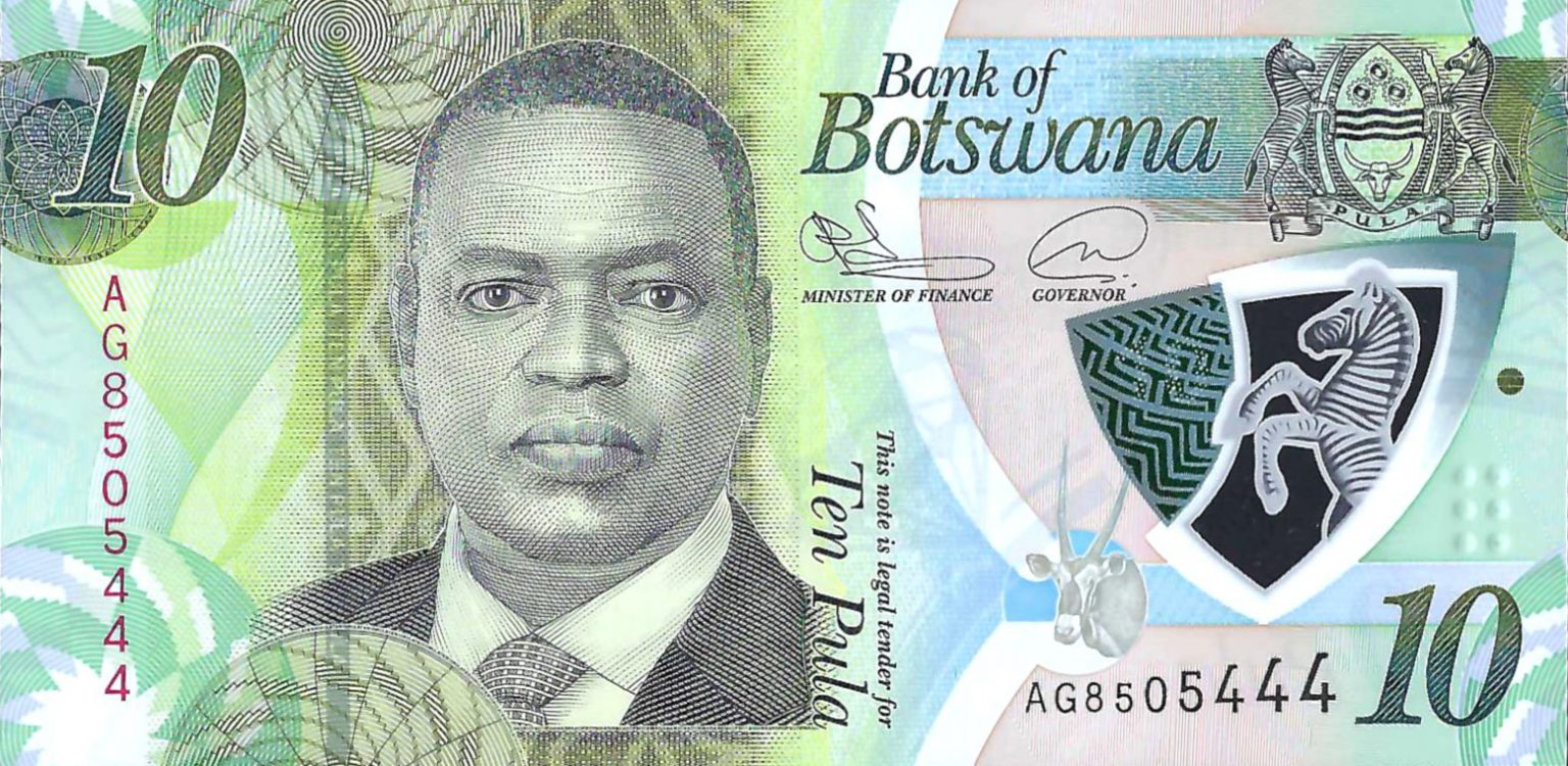 Botswana new sig/date (2022) 10-pula note (B130c) confirmed – BanknoteNews