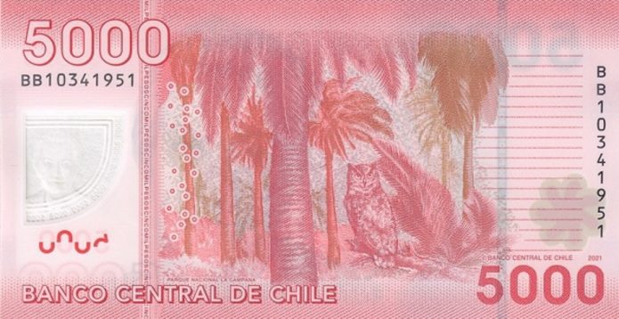 Chile new signature 5,000-peso note (B298i) confirmed – BanknoteNews