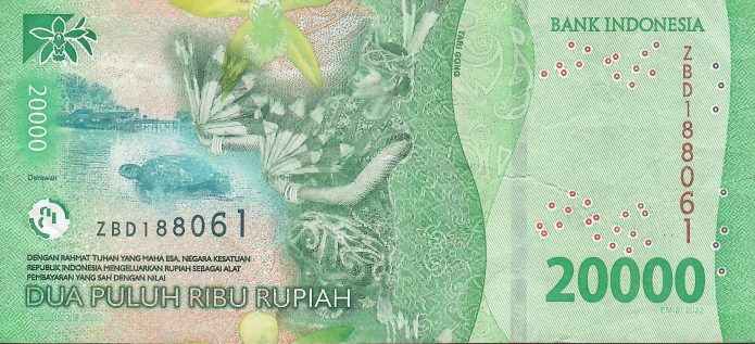 Indonesia new date (2024) 20,000-rupiah note (B621c) confirmed ...