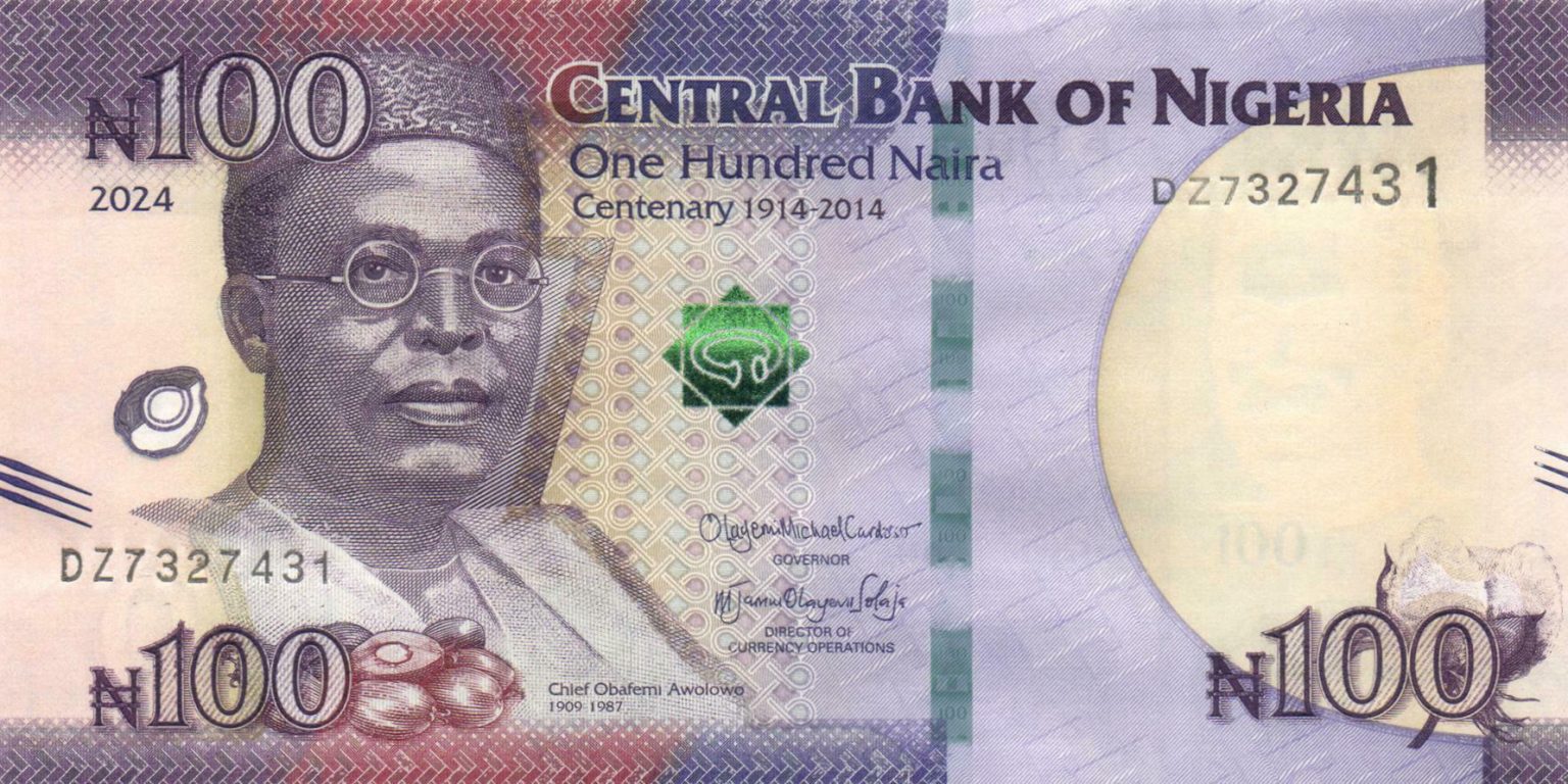 Nigeria new sig/date (2024) 100-naira note (B238ez) confirmed ...