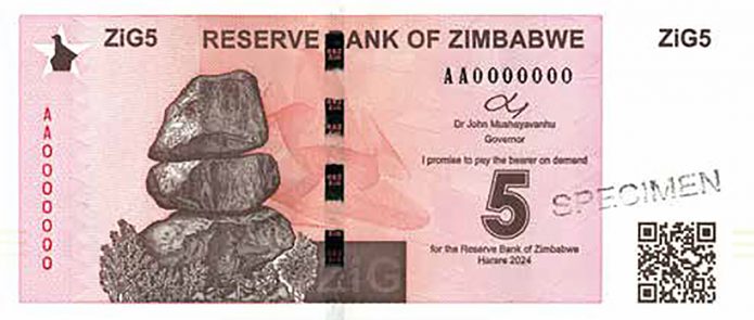 Zimbabwe new 1-, 2,- and 5-zig notes (B198 – B200) reportedly shelved ...