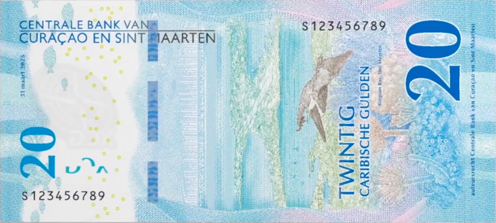Curaçao and Sint Maarten new 20-guilder note (B102a) reported for ...