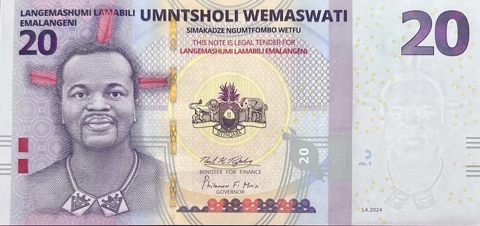 Eswatini new 20-lilangeni (B102a) note confirmed – BanknoteNews