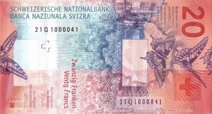 Switzerland new sig/date (2021) 20-franc note (B356c) confirmed ...