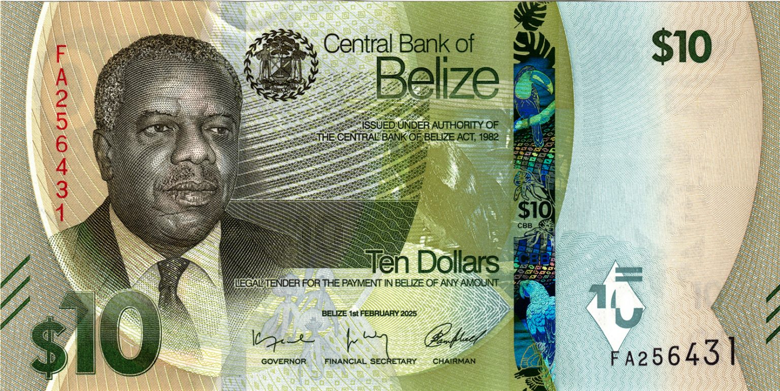 Belize new 10-dollar note (B333a) confirmed – BanknoteNews