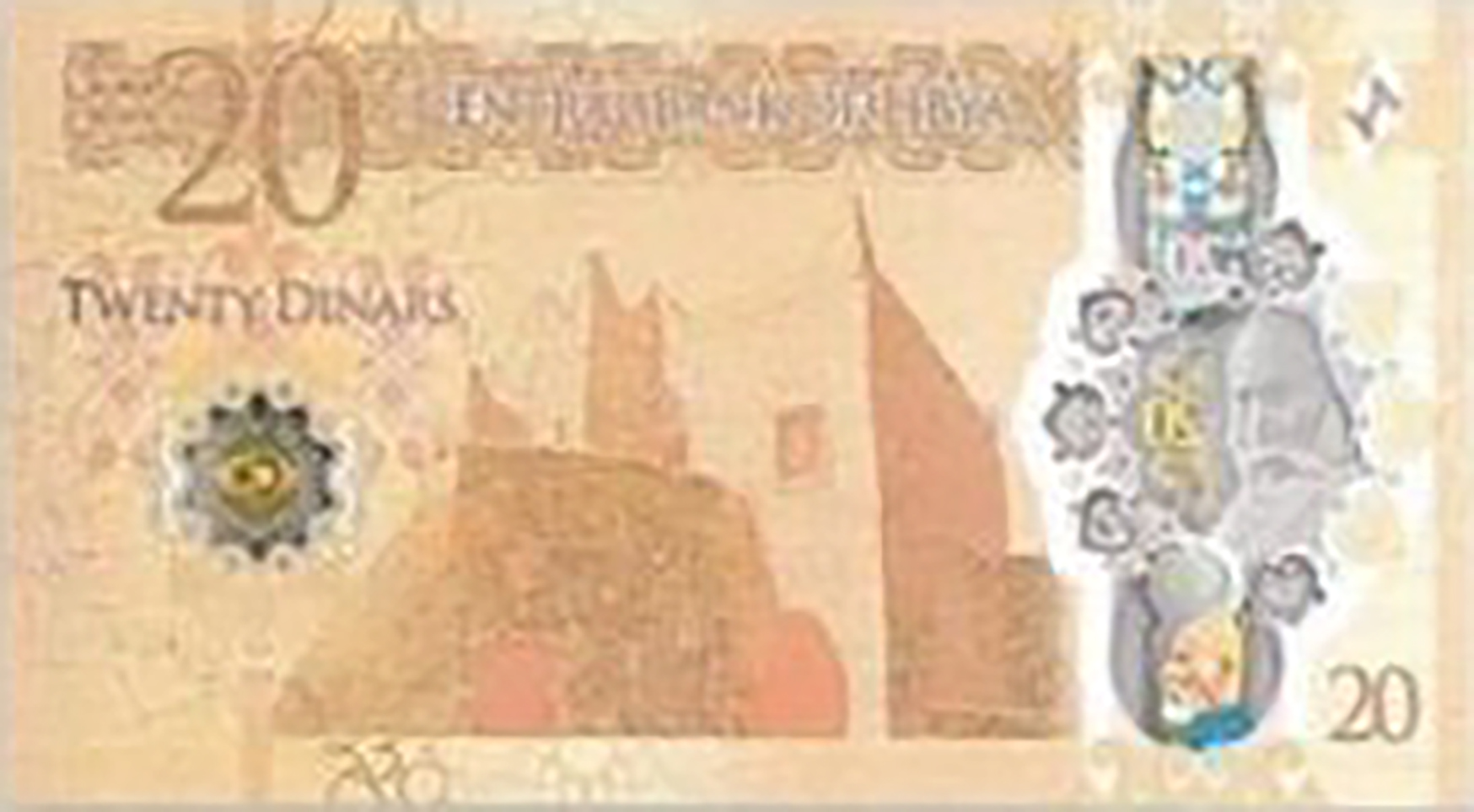 Libya new 20-dinar polymer note (B553) reported – BanknoteNews