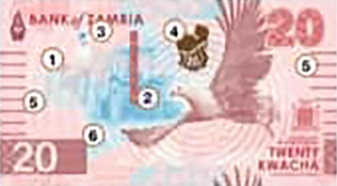 Zambia new 20-kwacha note (B172) reported for introduction on 31.03. ...