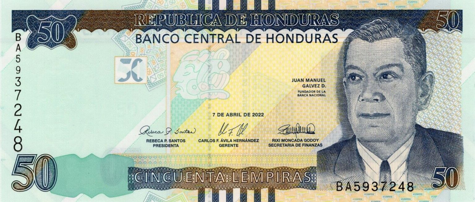 Honduras new sig/date (07.04.2022) 50-lempira note (B350c) confirmed – BanknoteNews