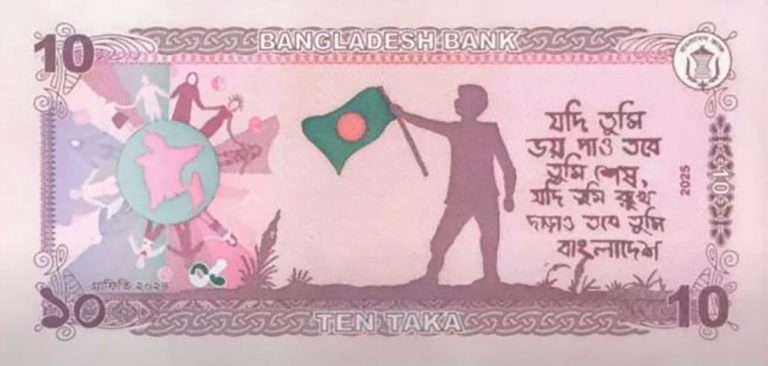 Bangladesh new 10-taka note (B366a) reported for introduction late 2025 ...